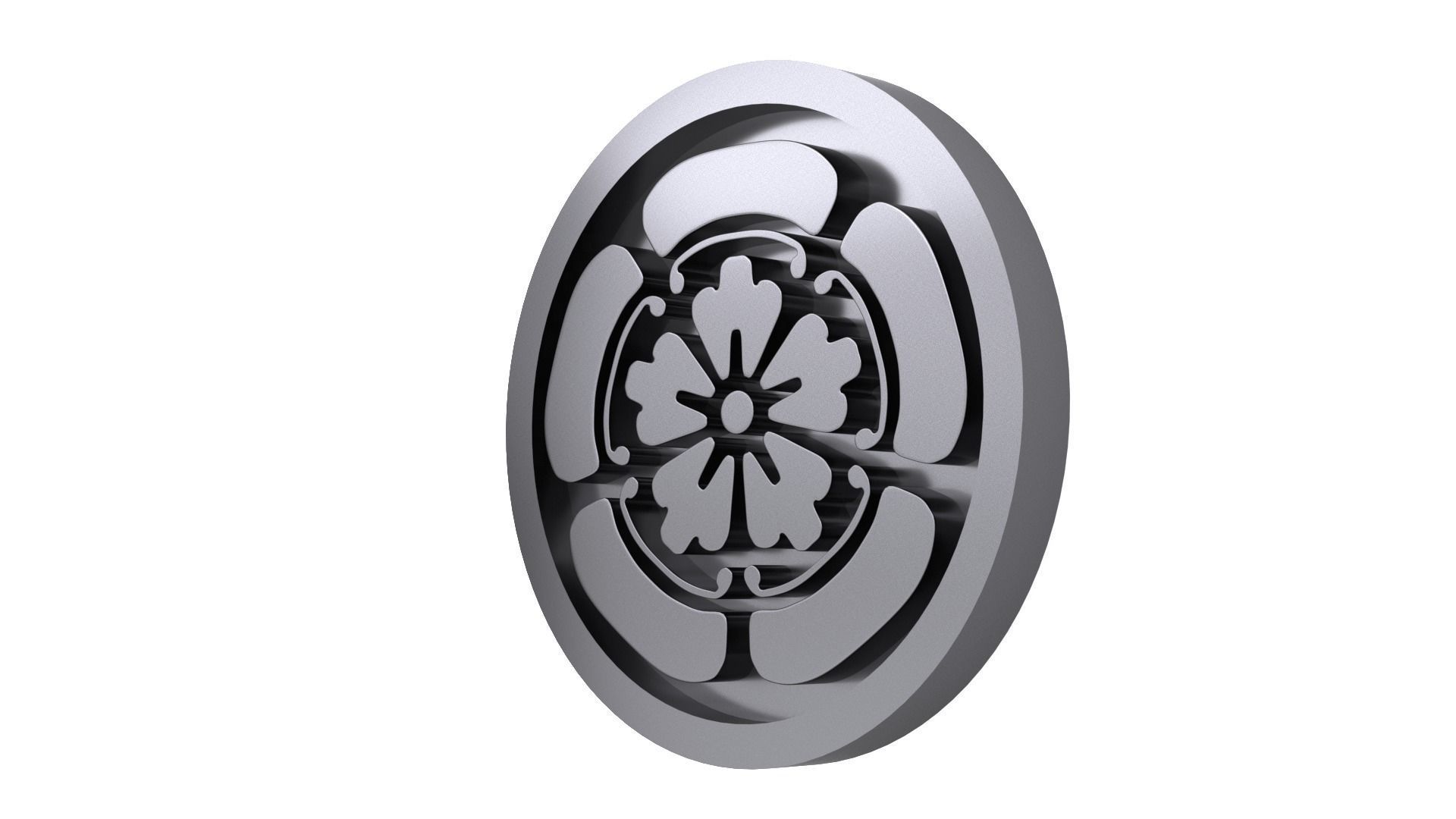 Oda Kamon - Samurai Clan Crest 3D model | CGTrader