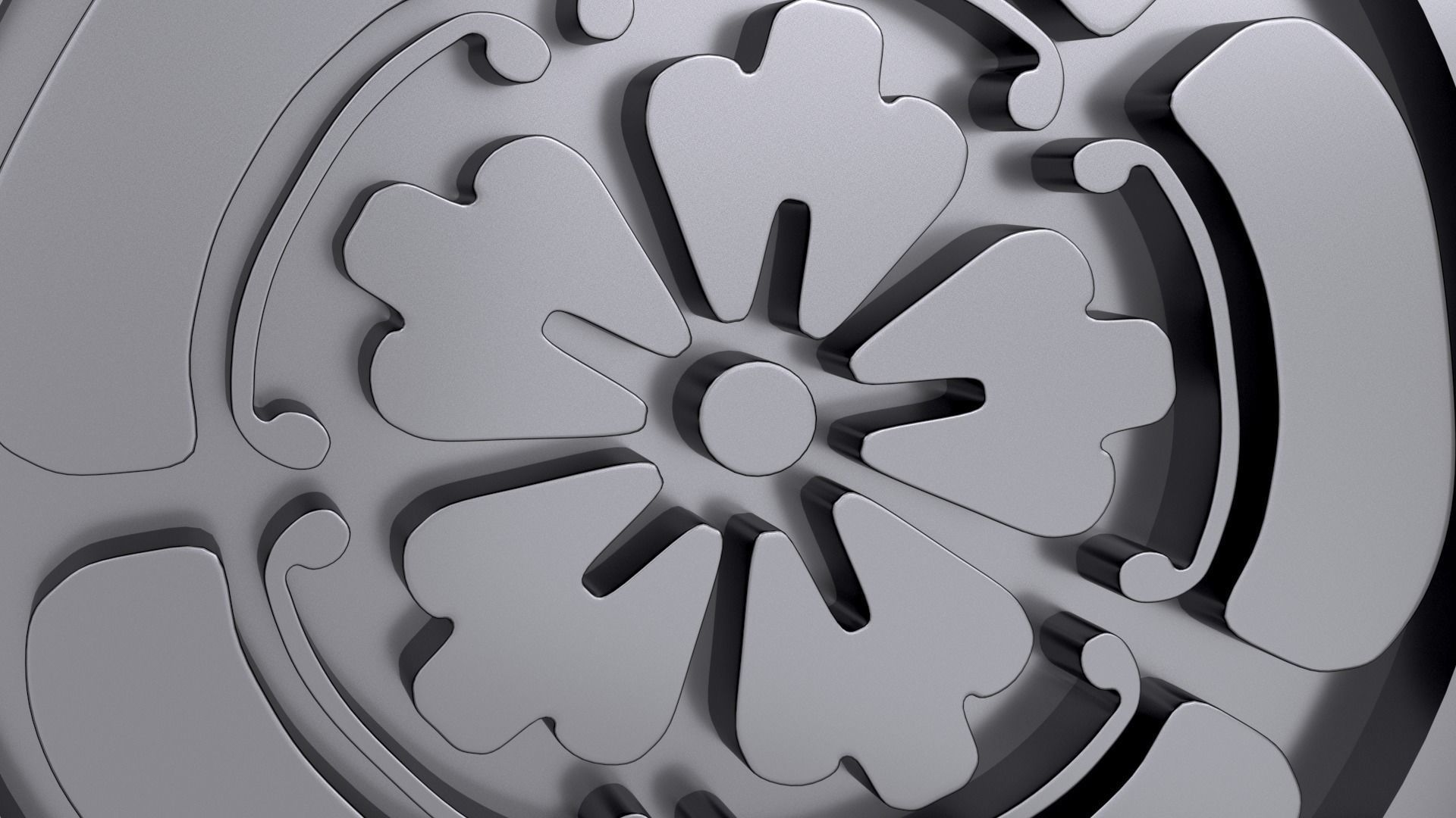 Oda Kamon - Samurai Clan Crest 3D model | CGTrader