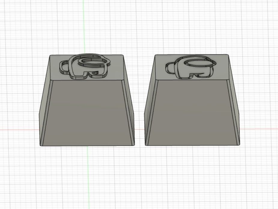 Among us imposter keycap 3D print 3D model 3D printable | CGTrader
