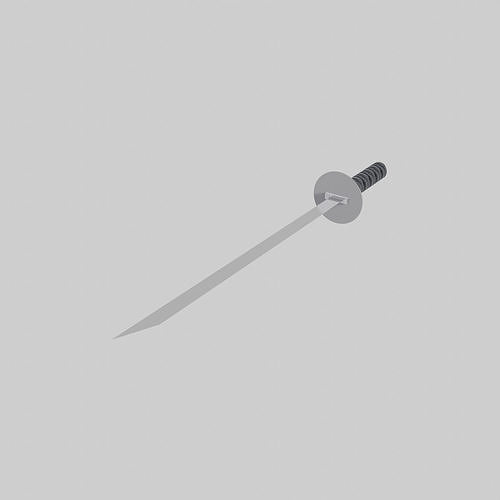 Simple Katana 3D model | CGTrader