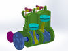 Two Cylinder Engine 3D model animated | CGTrader