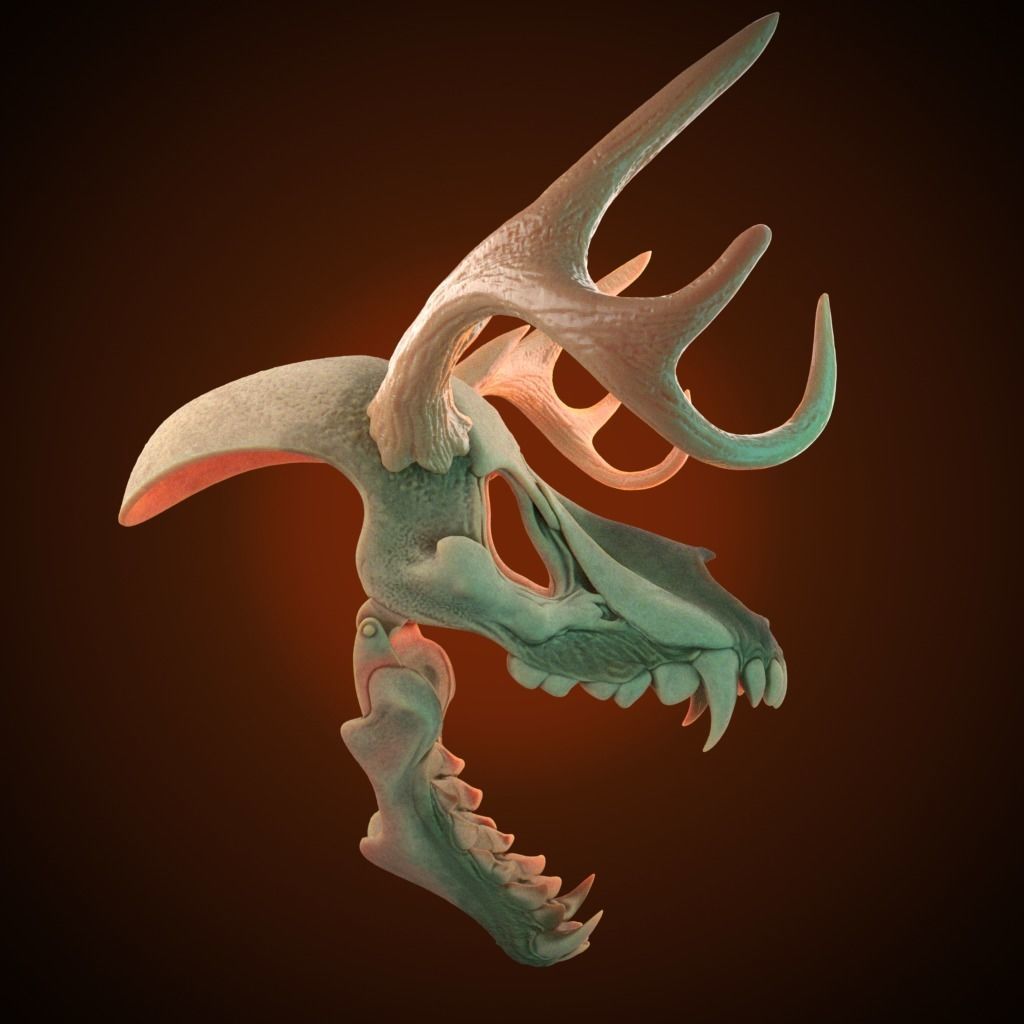 Vendigo Skull scary horror mask 3d model stl Halloween 3D model 3D ...