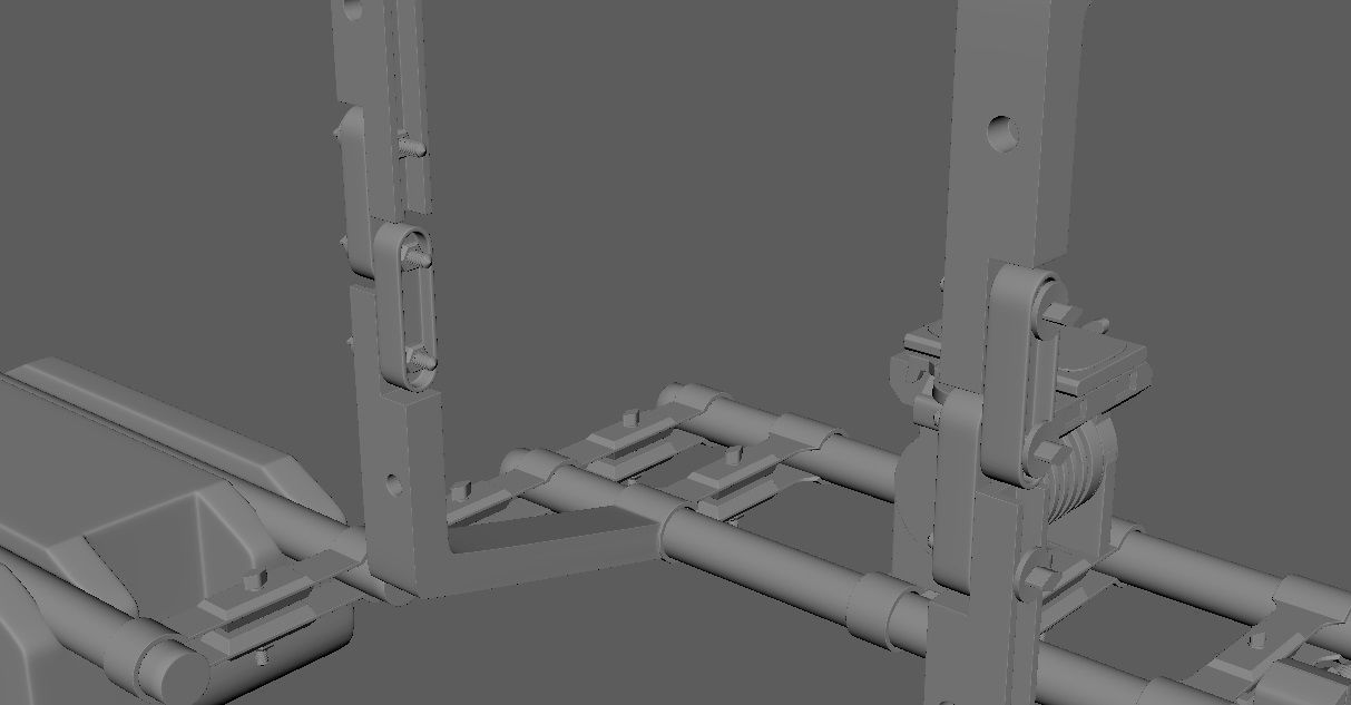 Camera Shoulder Rig 3D model | CGTrader