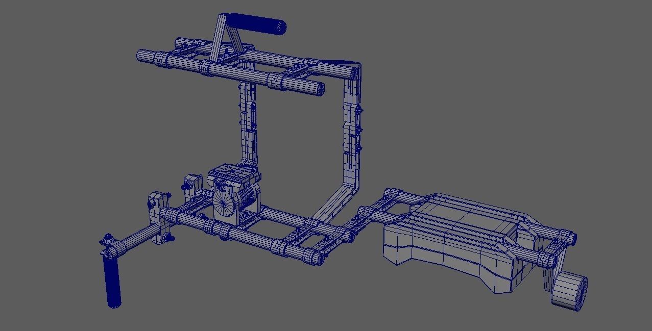 Camera Shoulder Rig 3D model | CGTrader