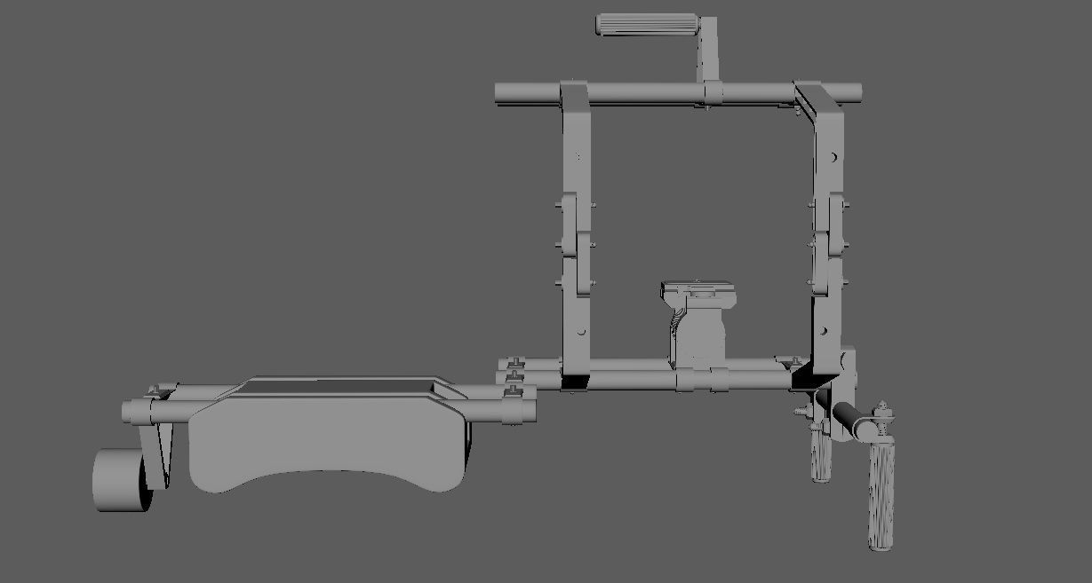 Camera Shoulder Rig 3D model | CGTrader