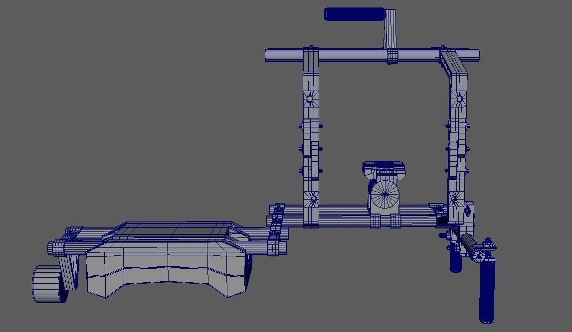 Camera Shoulder Rig 3D model | CGTrader