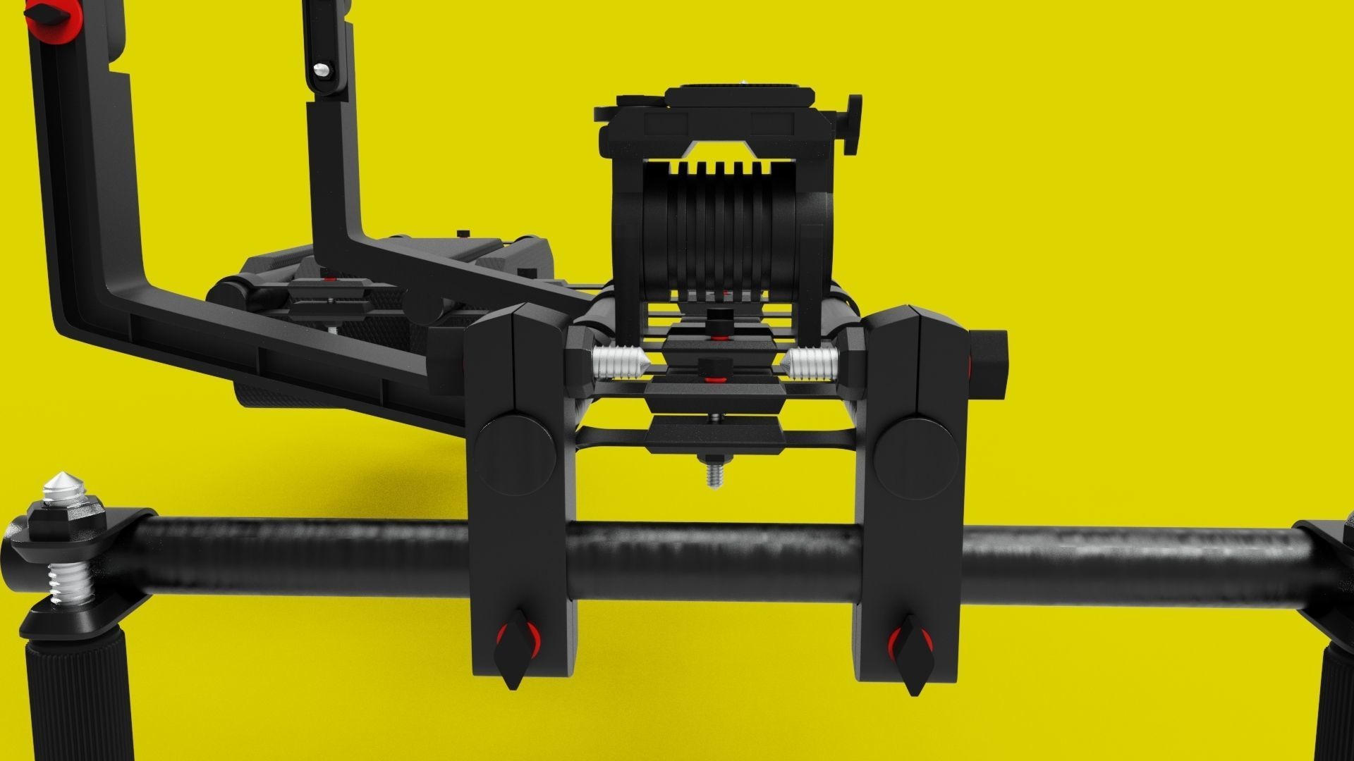 Camera Shoulder Rig 3D model | CGTrader