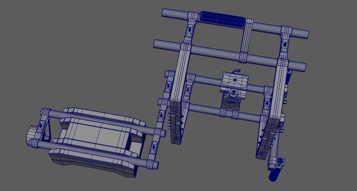 Camera Shoulder Rig 3D model | CGTrader