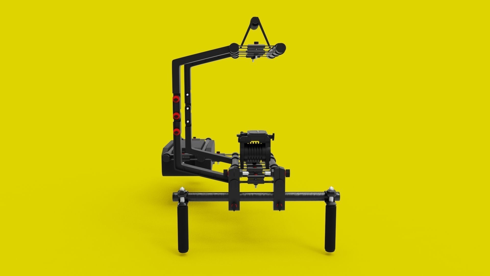 Camera Shoulder Rig 3D model | CGTrader