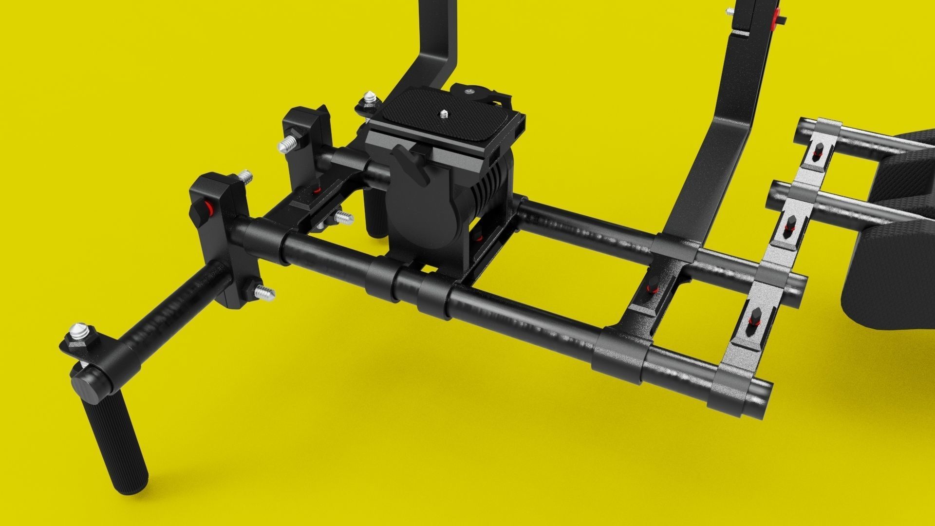 Camera Shoulder Rig 3D model | CGTrader