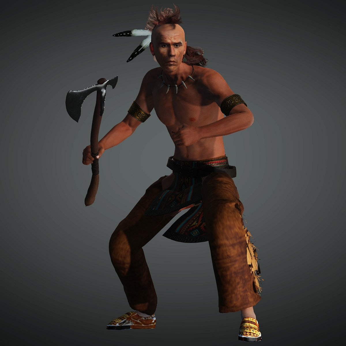 red Indian High quality character full Rigged and Animated 3D model ...