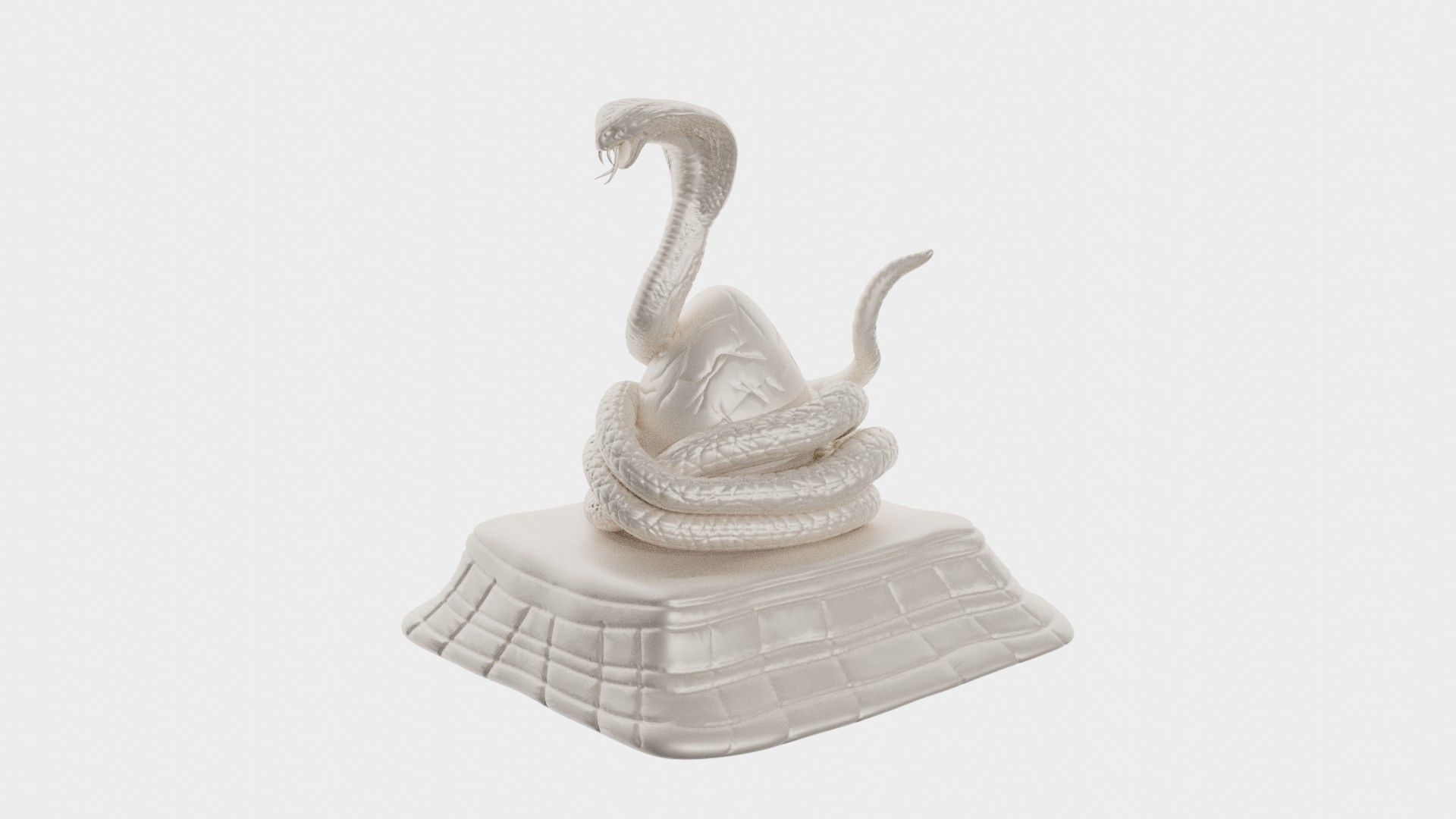 Statue Cobra Snake and dead body corpse 3D model | CGTrader
