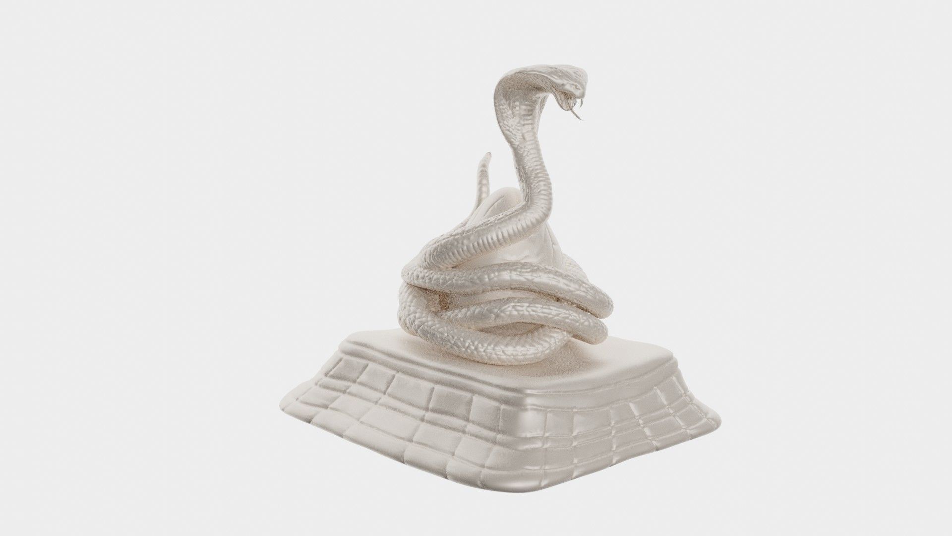 Statue Cobra Snake and dead body corpse 3D model | CGTrader