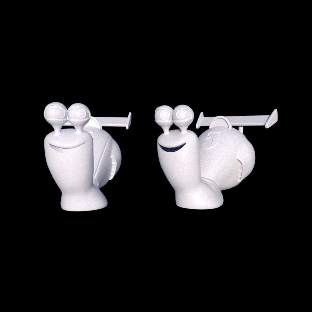 Snail with shall free 3D model 3D printable | CGTrader