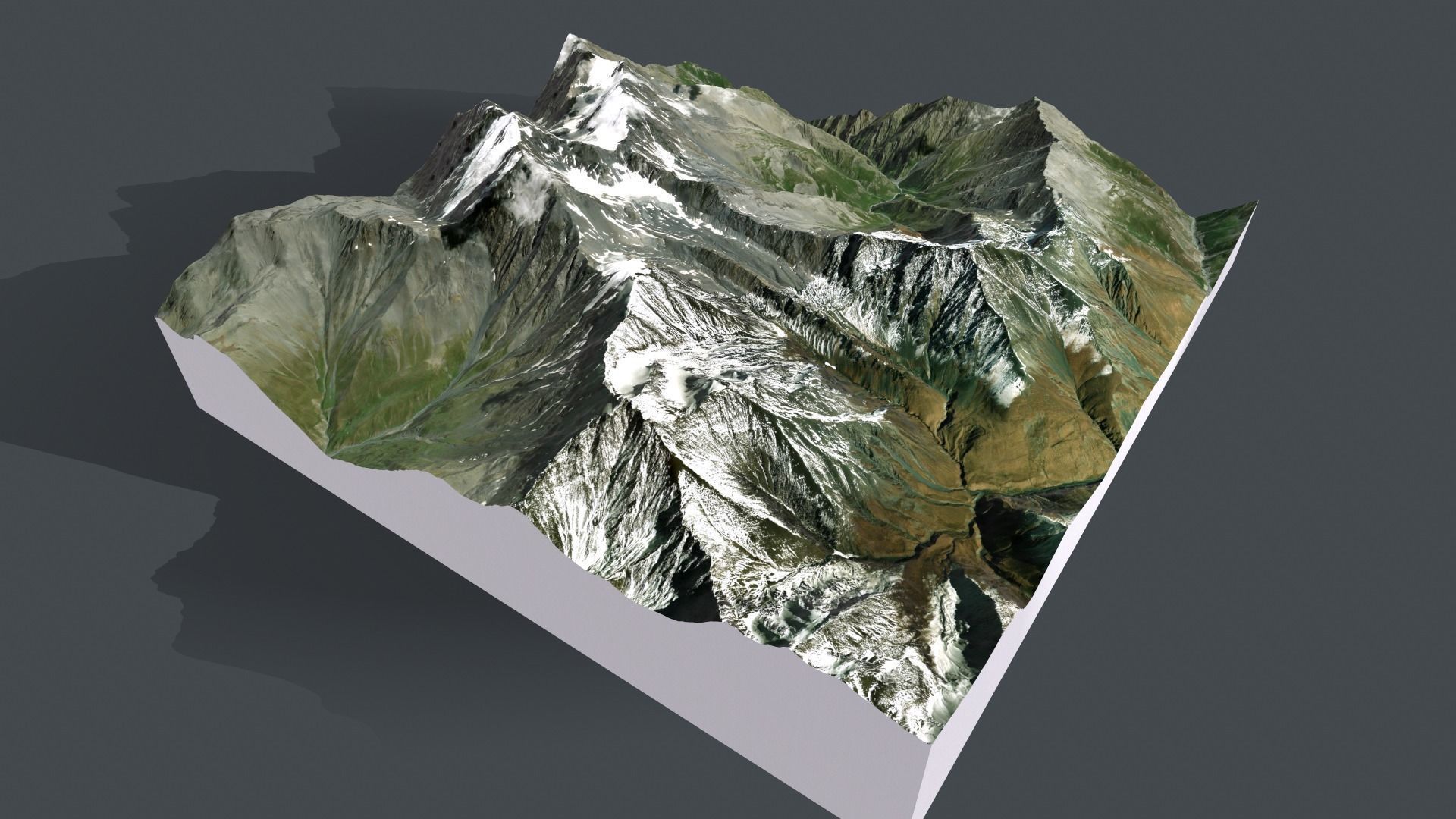 Mountain landscape Tebulosmta 4492 m Russia Checenija 3D model | CGTrader