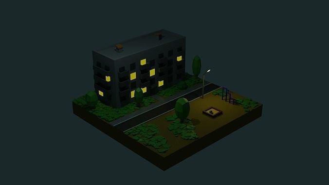 house scene free VR / AR / low-poly 3D model | CGTrader