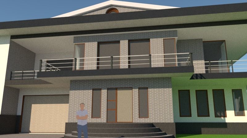 Mega Luxury mansion 3D model 3D printable | CGTrader