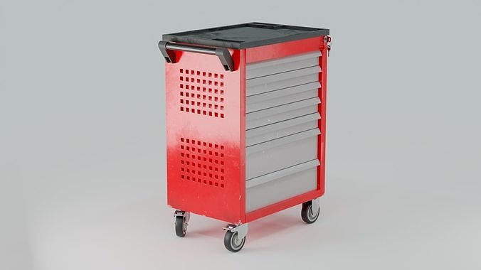 Tool trolley 3D model animated | CGTrader