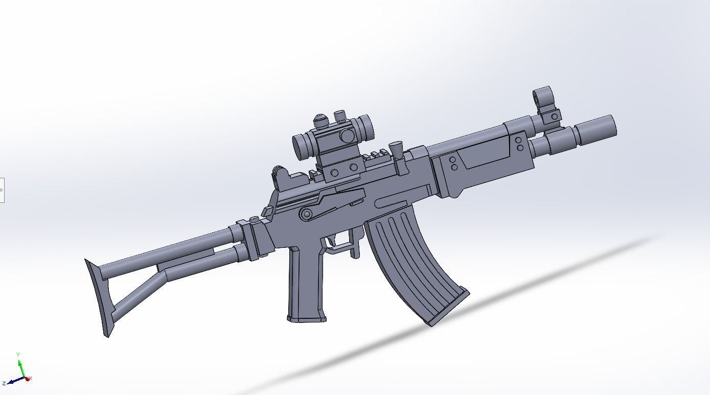 R4-R5-R6 Vector South-African assault rifles 3D model 3D printable ...