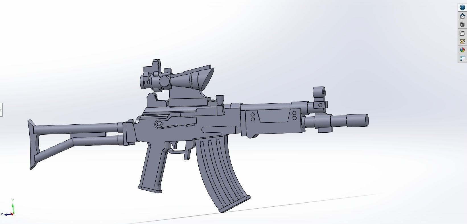 R4-R5-R6 Vector South-African assault rifles 3D model 3D printable ...