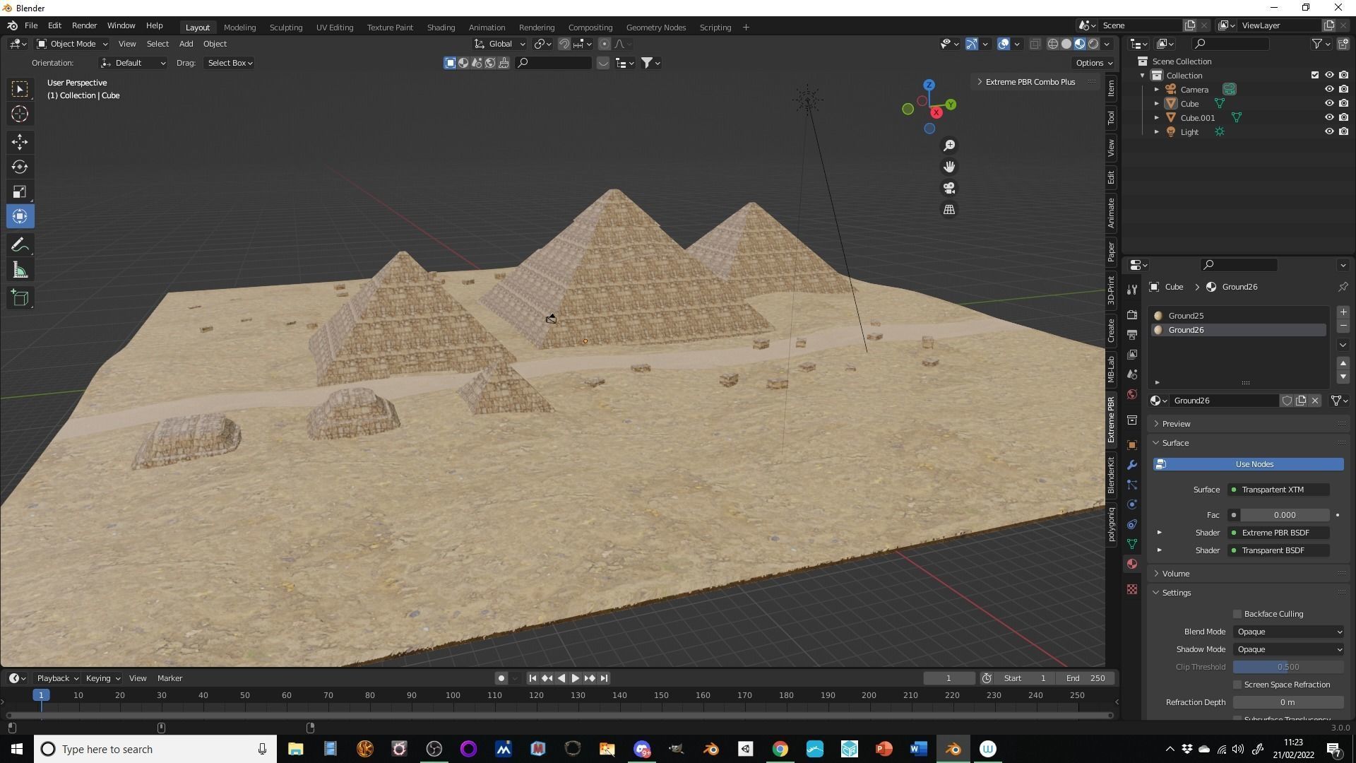3D model The Pyramids at Giza VR / AR / low-poly | CGTrader