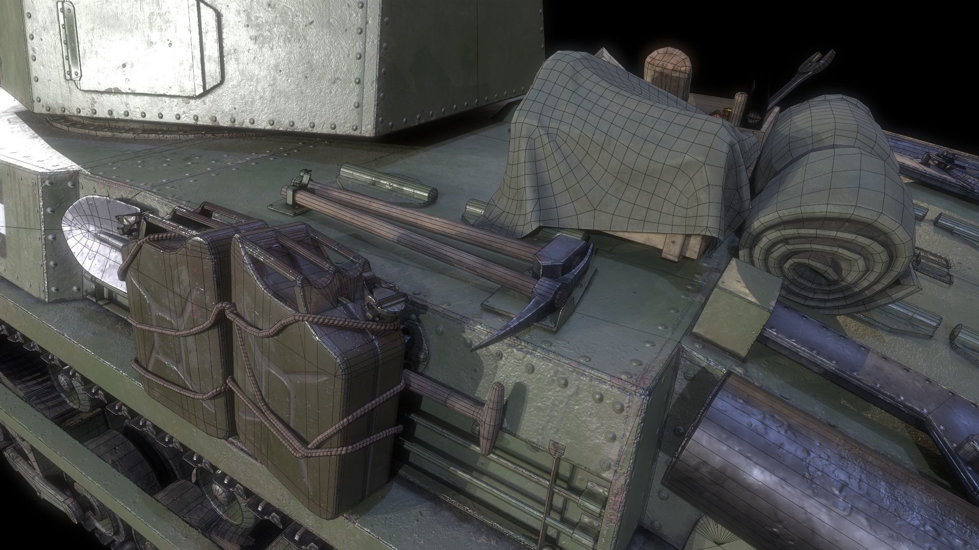 3D model 40M and 41M Turan tank Low and Highpoly VR / AR / low-poly ...