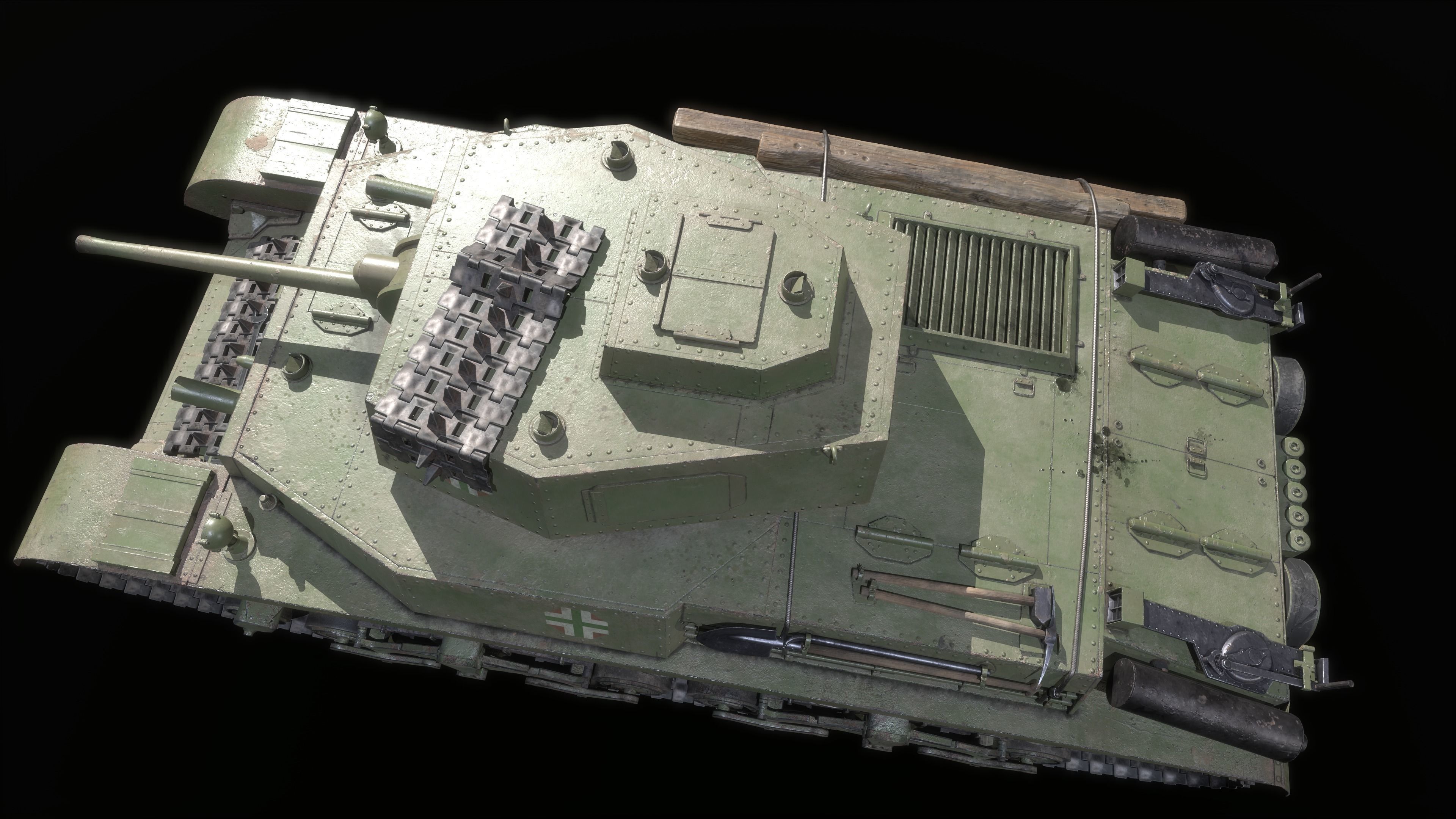 3D model 40M and 41M Turan tank Low and Highpoly VR / AR / low-poly ...