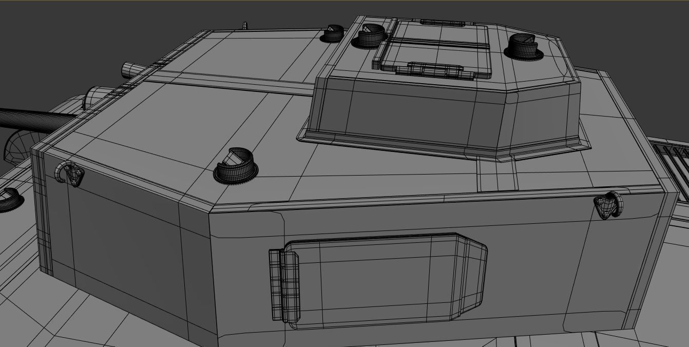 3D model 40M and 41M Turan tank Low and Highpoly VR / AR / low-poly ...