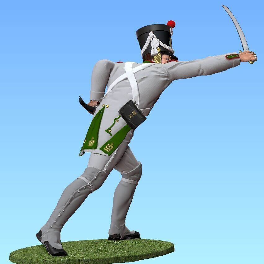 Napoleonic Soldier fighting 3D model 3D printable | CGTrader