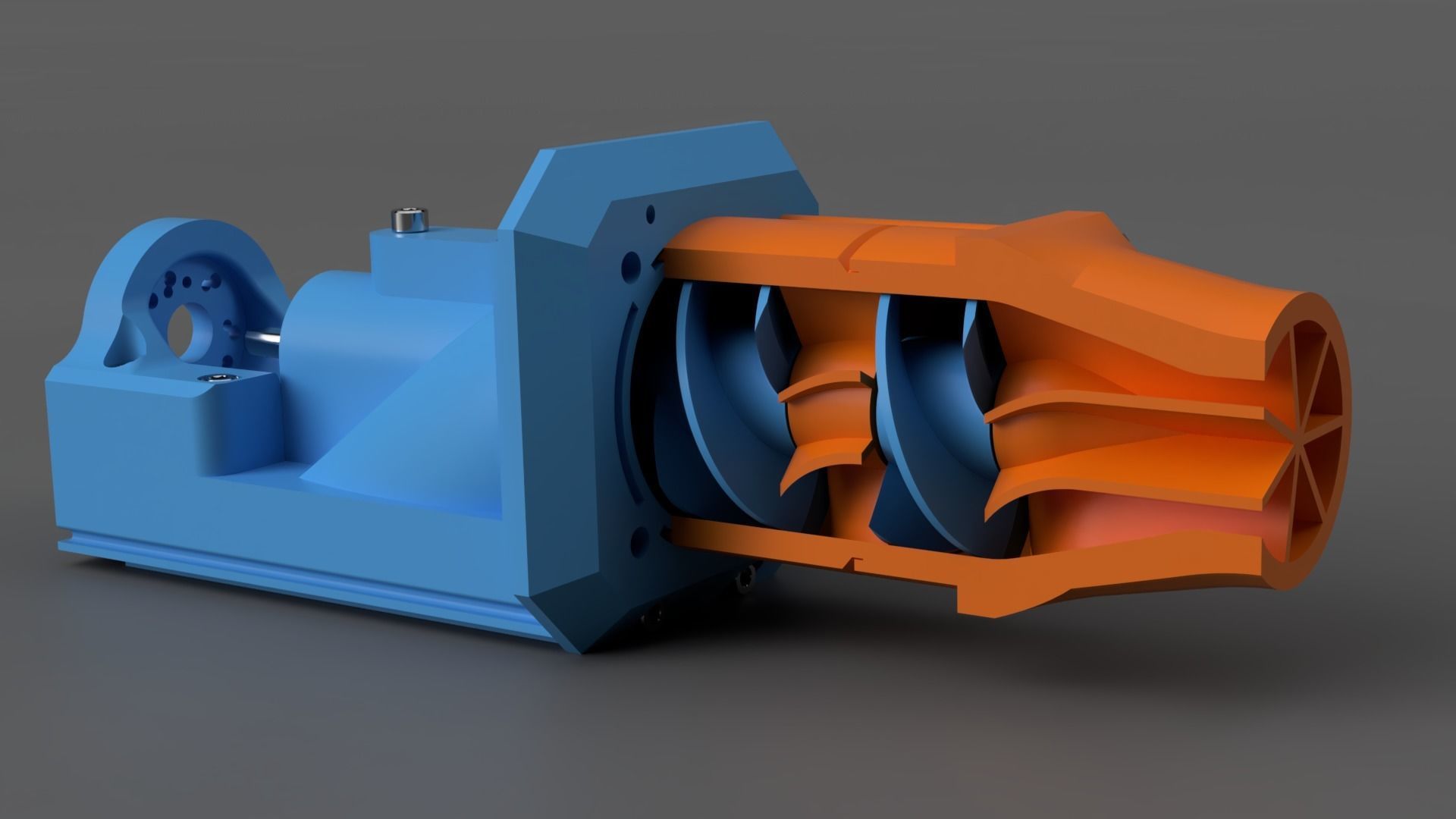 M-Jet 60 - 3D Printable Jet Drive for Electric Surfboards 3D model 3D ...