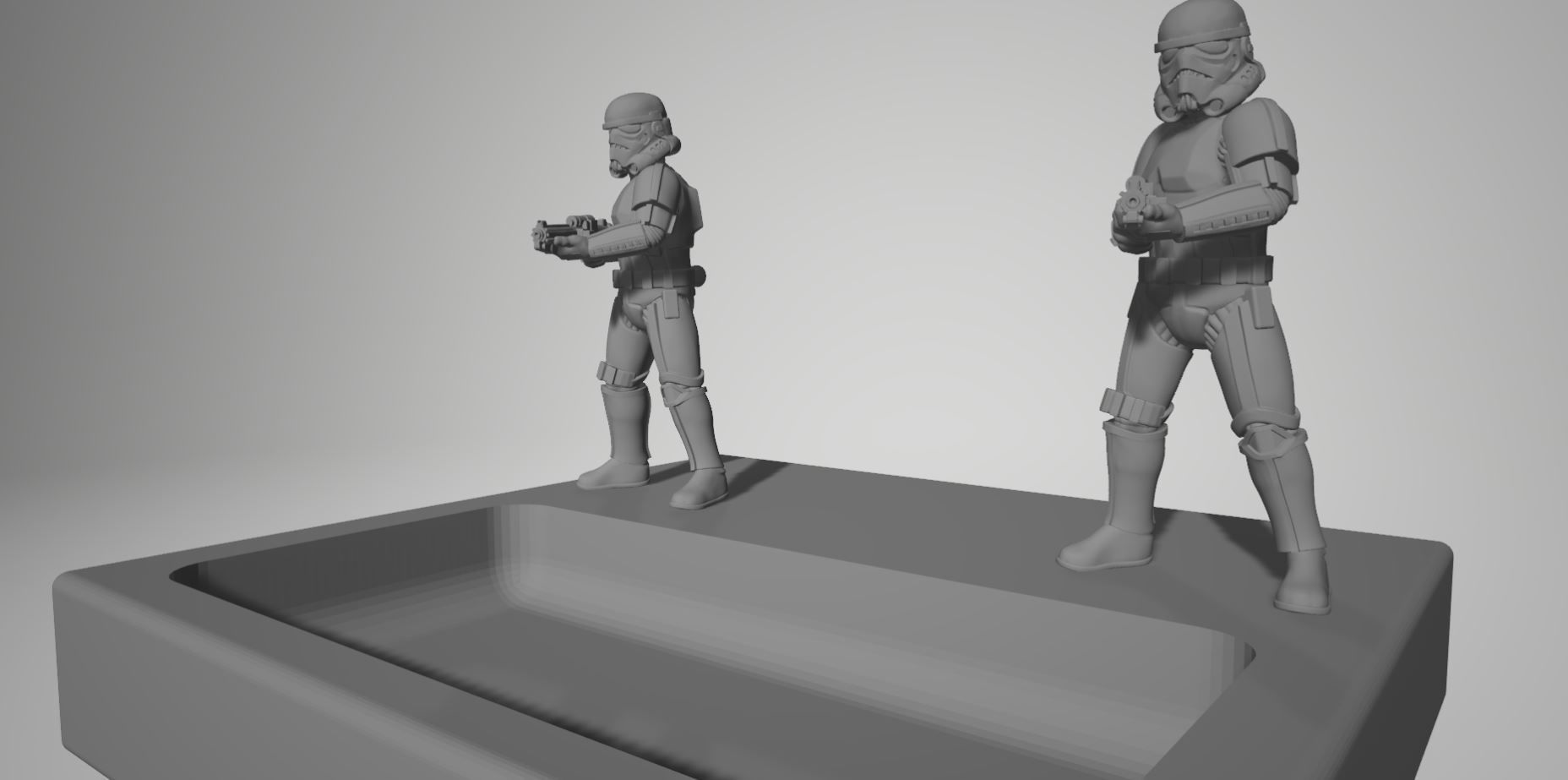 Stormtrooper Desk Tray 3D model 3D printable | CGTrader