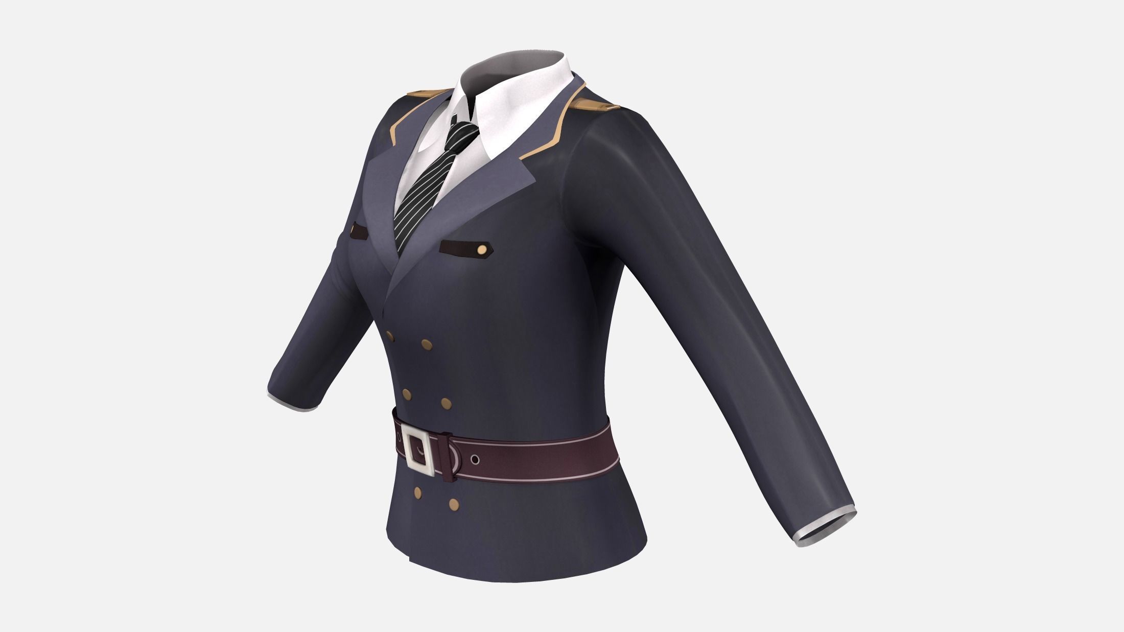 3D model Historical Army Uniform Jacket VR / AR / low-poly | CGTrader
