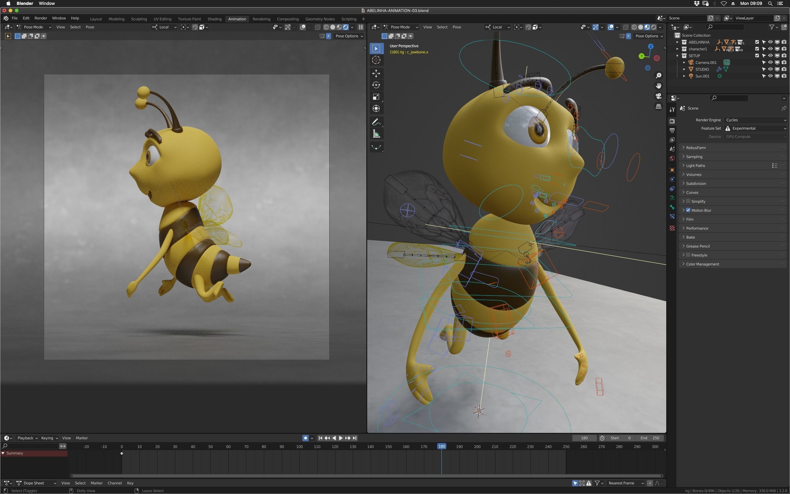 3D model Bee cartoon rigged character VR / AR / low-poly | CGTrader