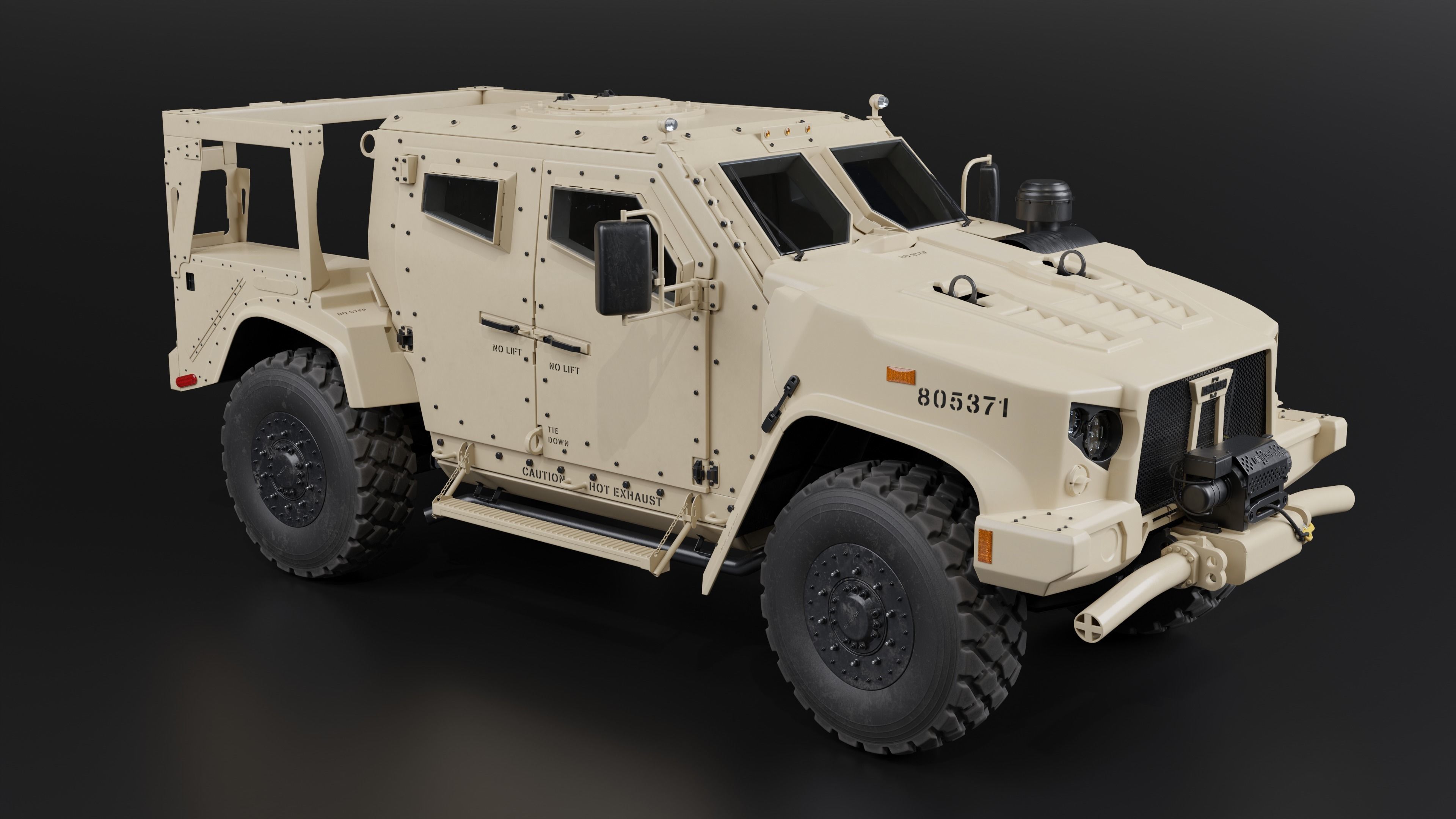 Oshkosh JLTV military vehicle 3D model rigged | CGTrader
