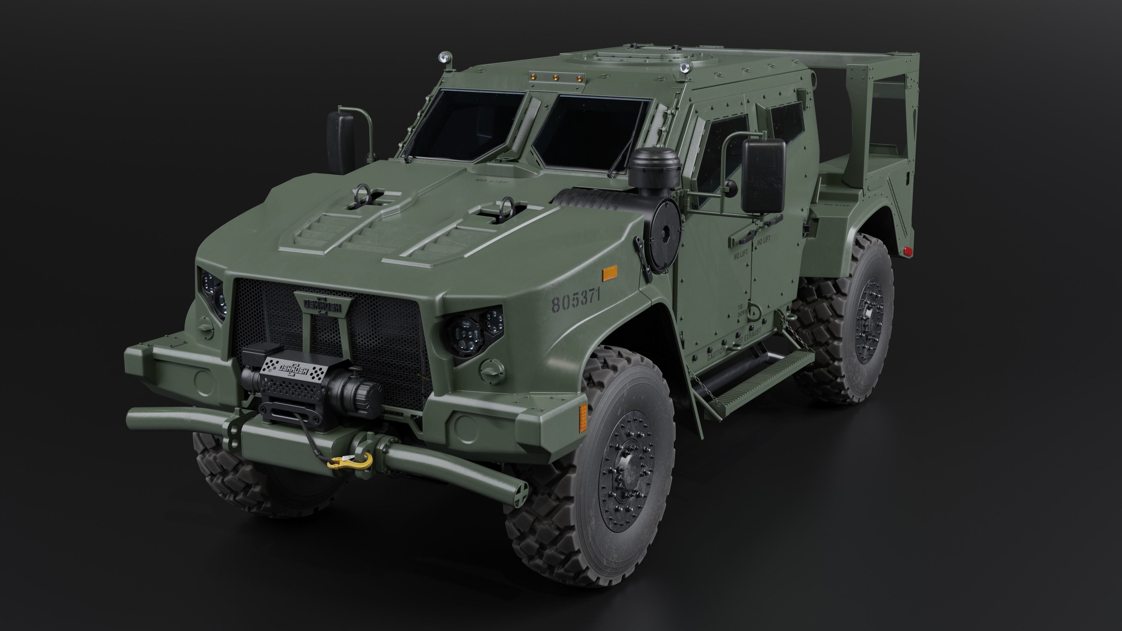 Oshkosh JLTV military vehicle 3D model rigged | CGTrader