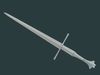 3D model Albion Regent Medieval Sword PBR game ready VR / AR / low-poly ...