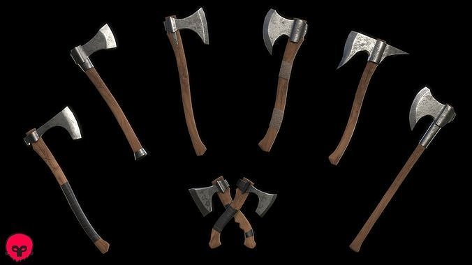 3D Model Collection Pack Axes GameReady VR / AR / low-poly | CGTrader