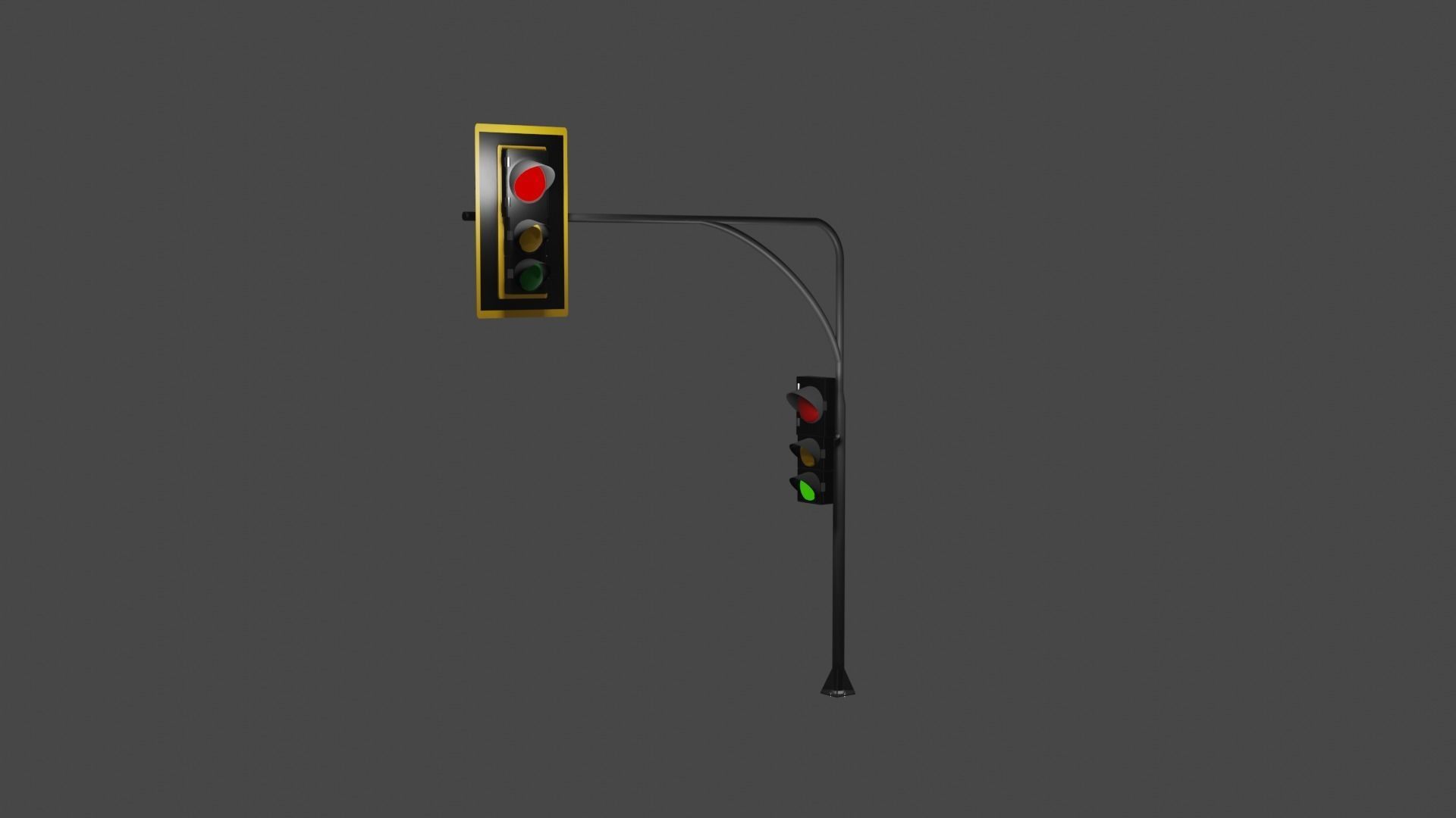 Semaforo1 - StopLight 3D model | CGTrader