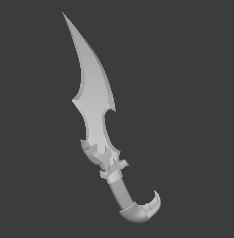 Dagger sword free 3D model | CGTrader