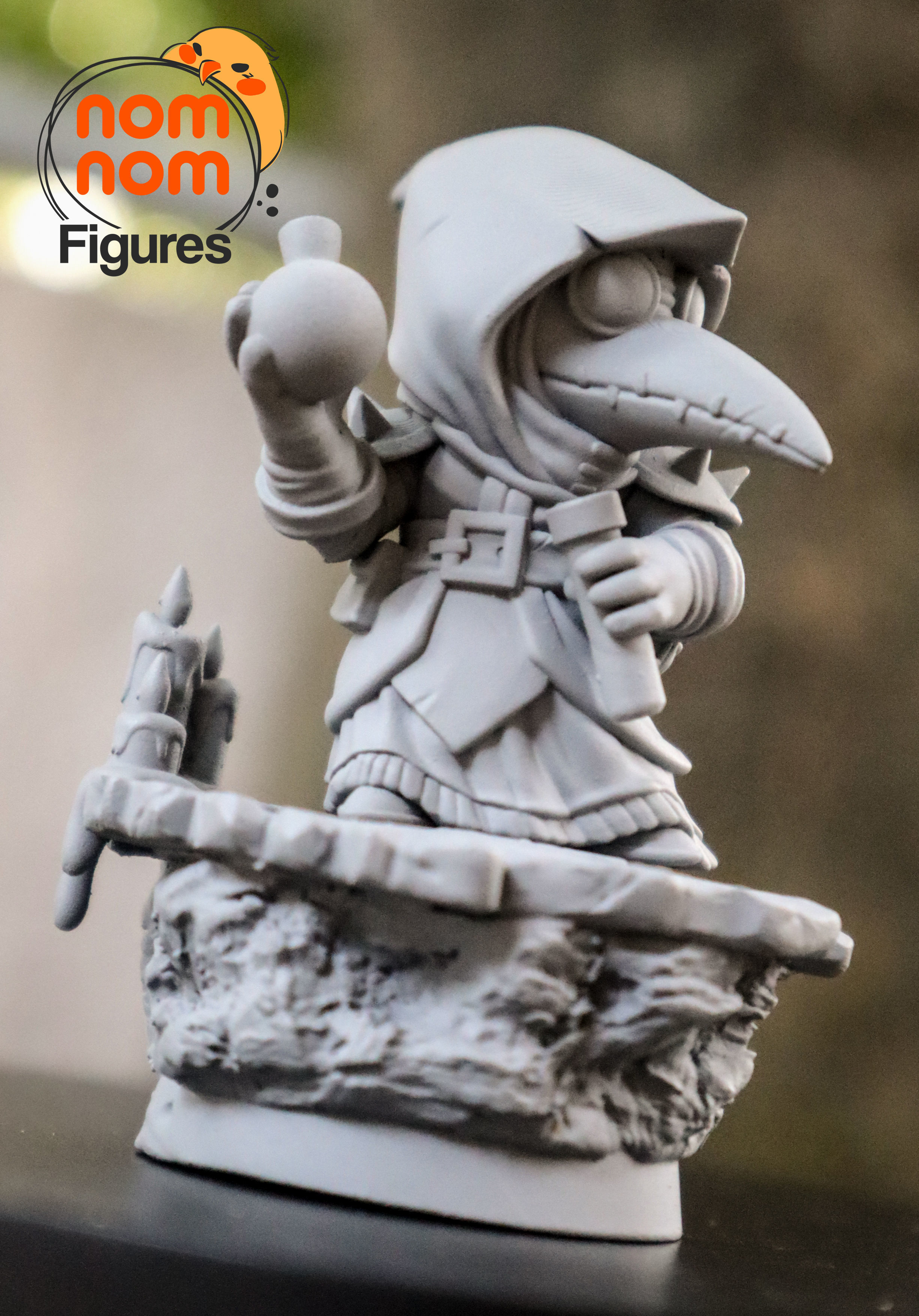 Chibi Plague Doctor 3D model 3D printable | CGTrader