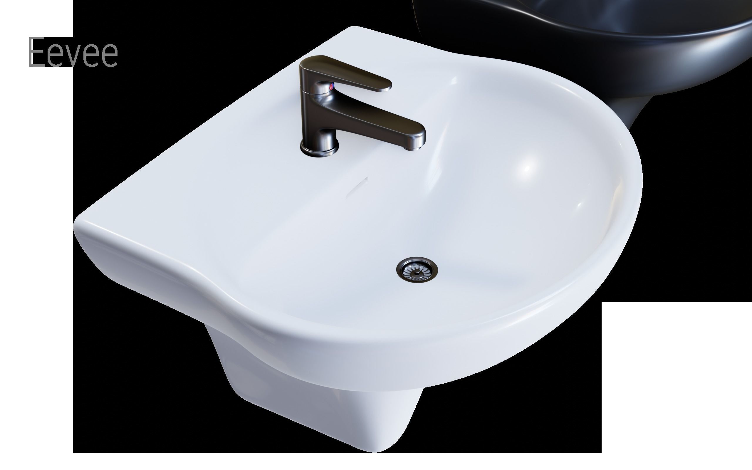 3D model Bathroom Sink - Blender Cycles and Eevee VR / AR / low-poly ...