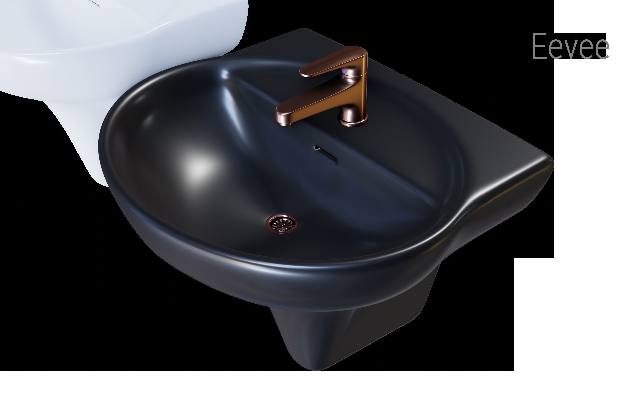 3D model Bathroom Sink - Blender Cycles and Eevee VR / AR / low-poly ...
