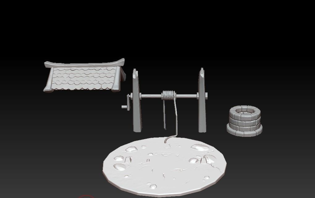 Stylized rustic old well 3D model printing 3D model 3D printable | CGTrader