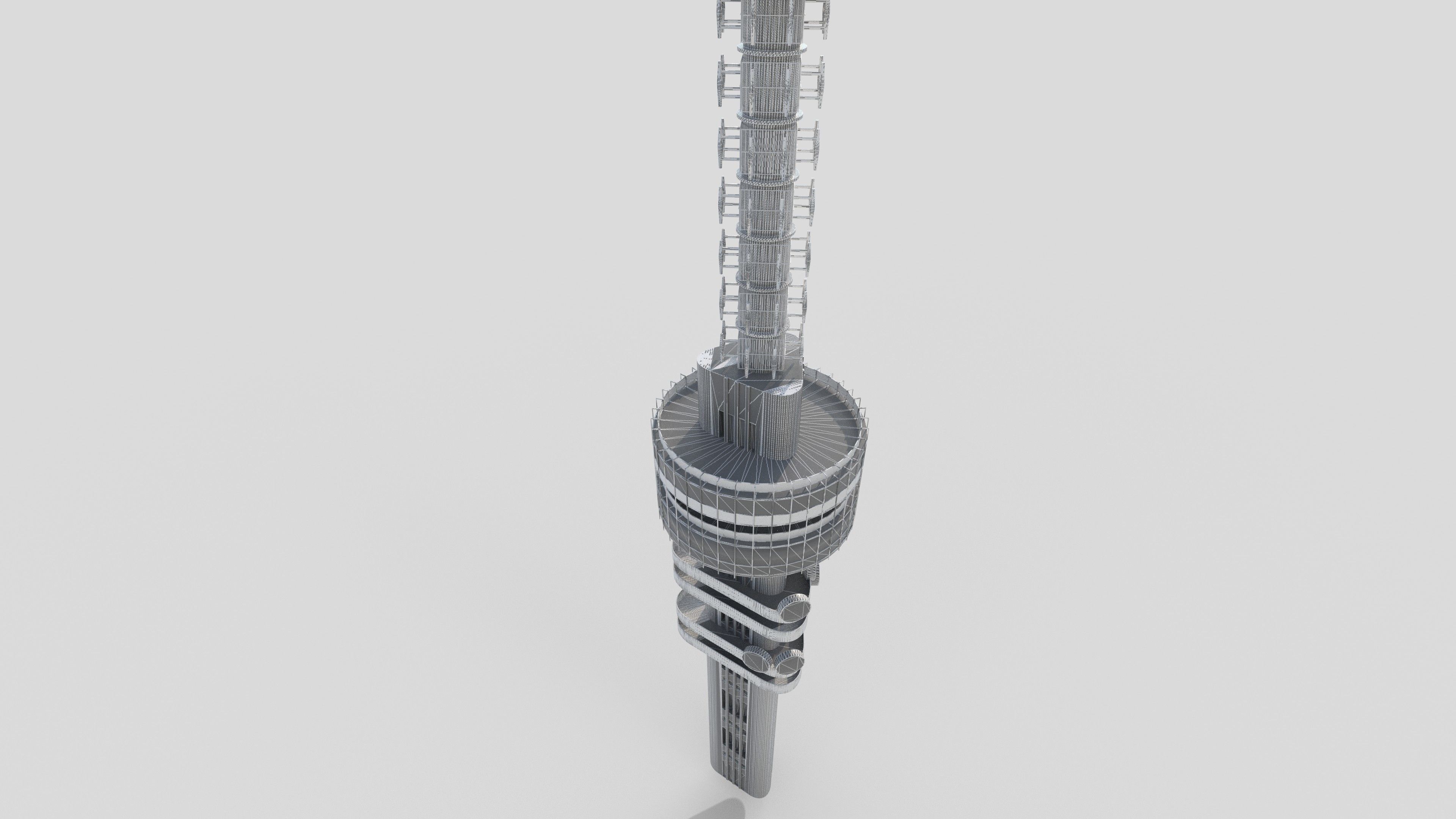 TV Tower - Pecs Hungary 3D model | CGTrader