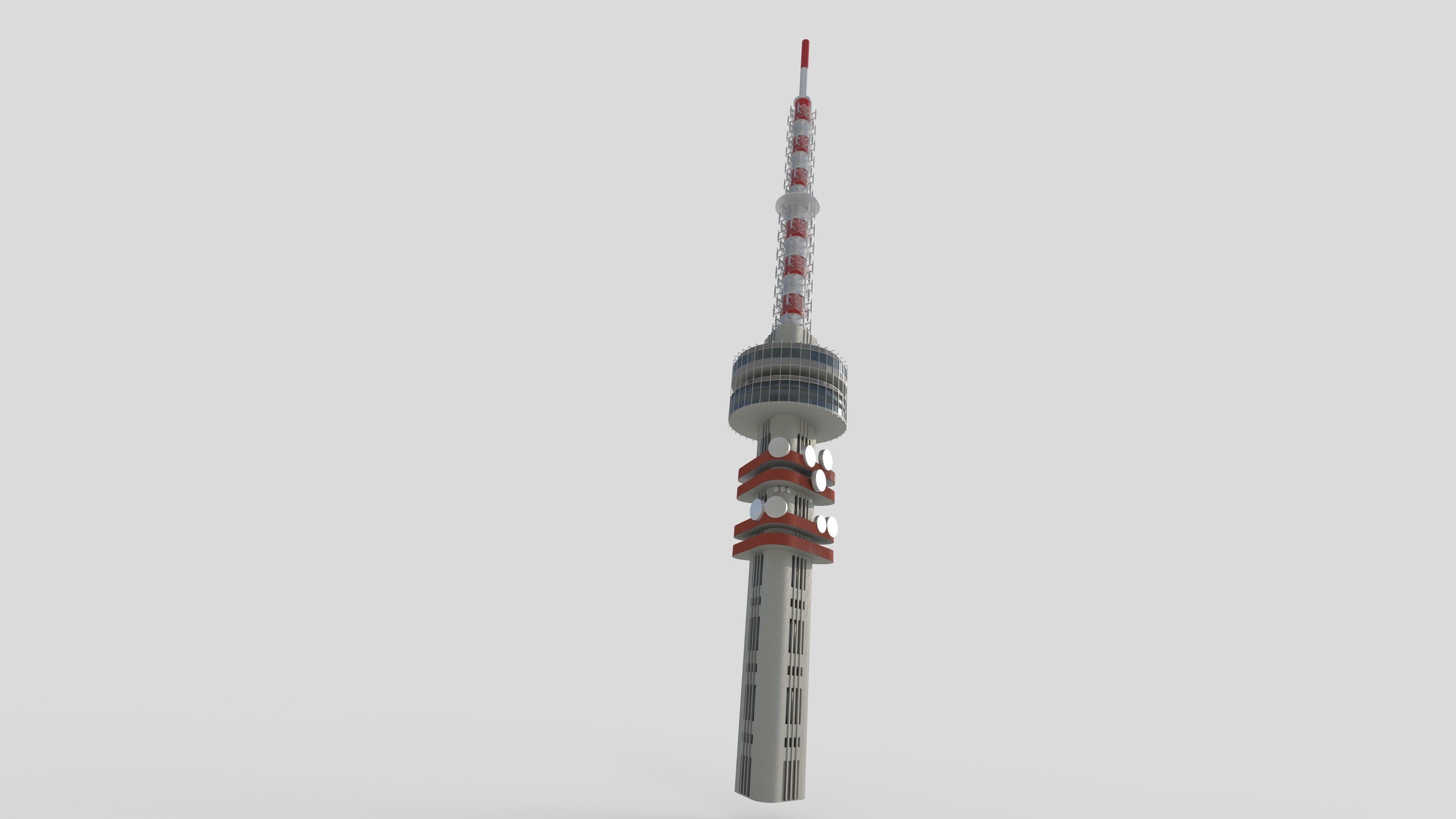 TV Tower - Pecs Hungary 3D model | CGTrader