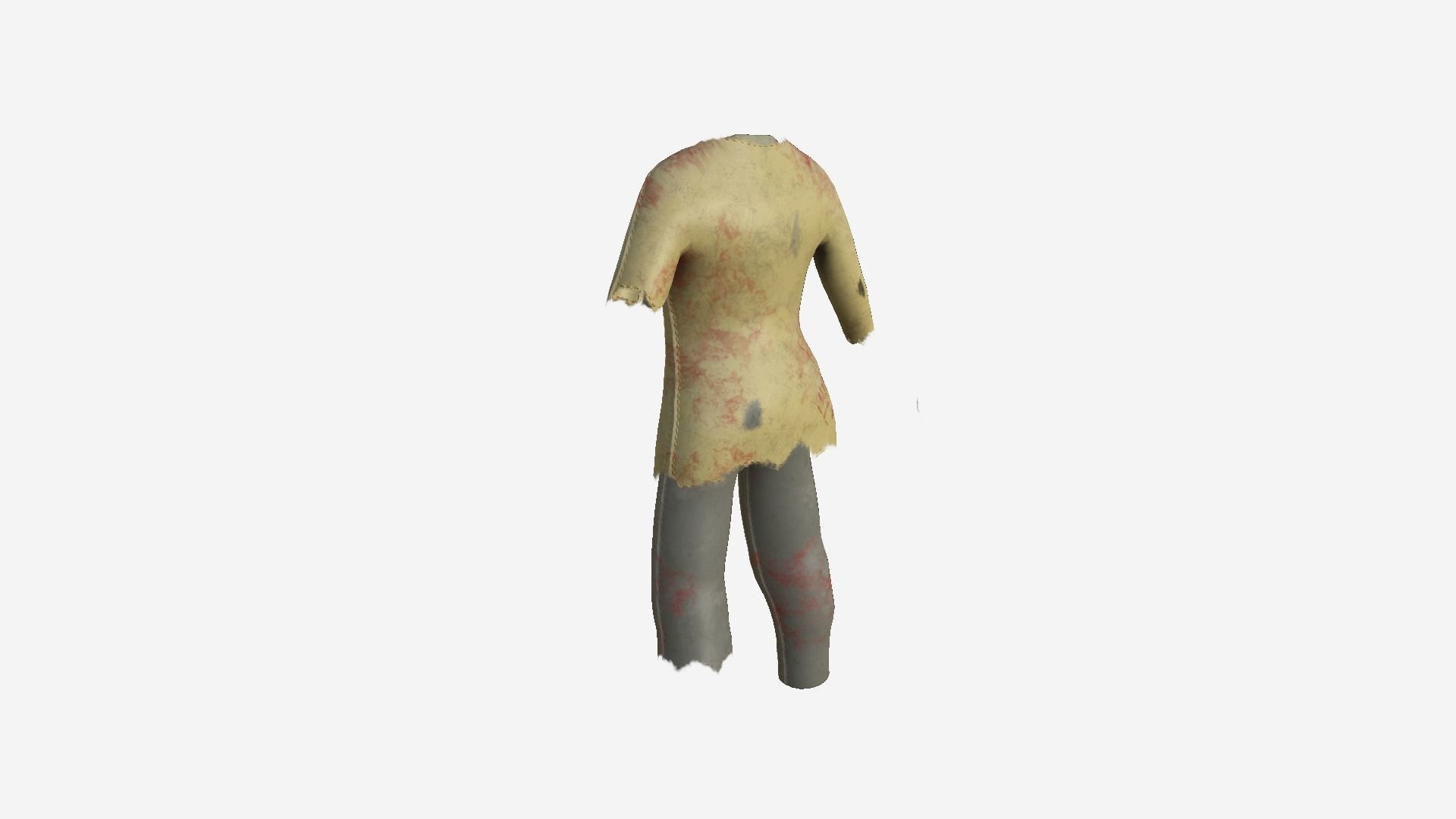 3D model Zombie Clothing Color 10 Cartoon - Undead Character Design VR ...