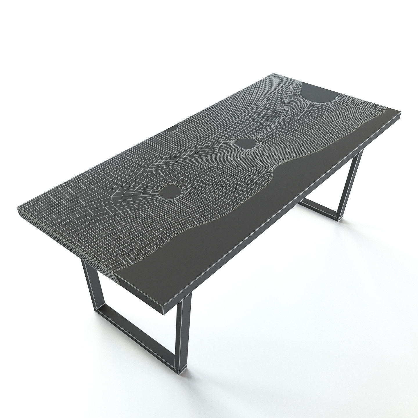 Wood slab live edge 3D model | CGTrader