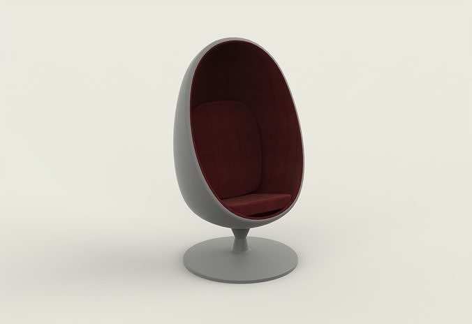 Basic Egg Chair 3D Model free VR / AR / low-poly 3D model | CGTrader