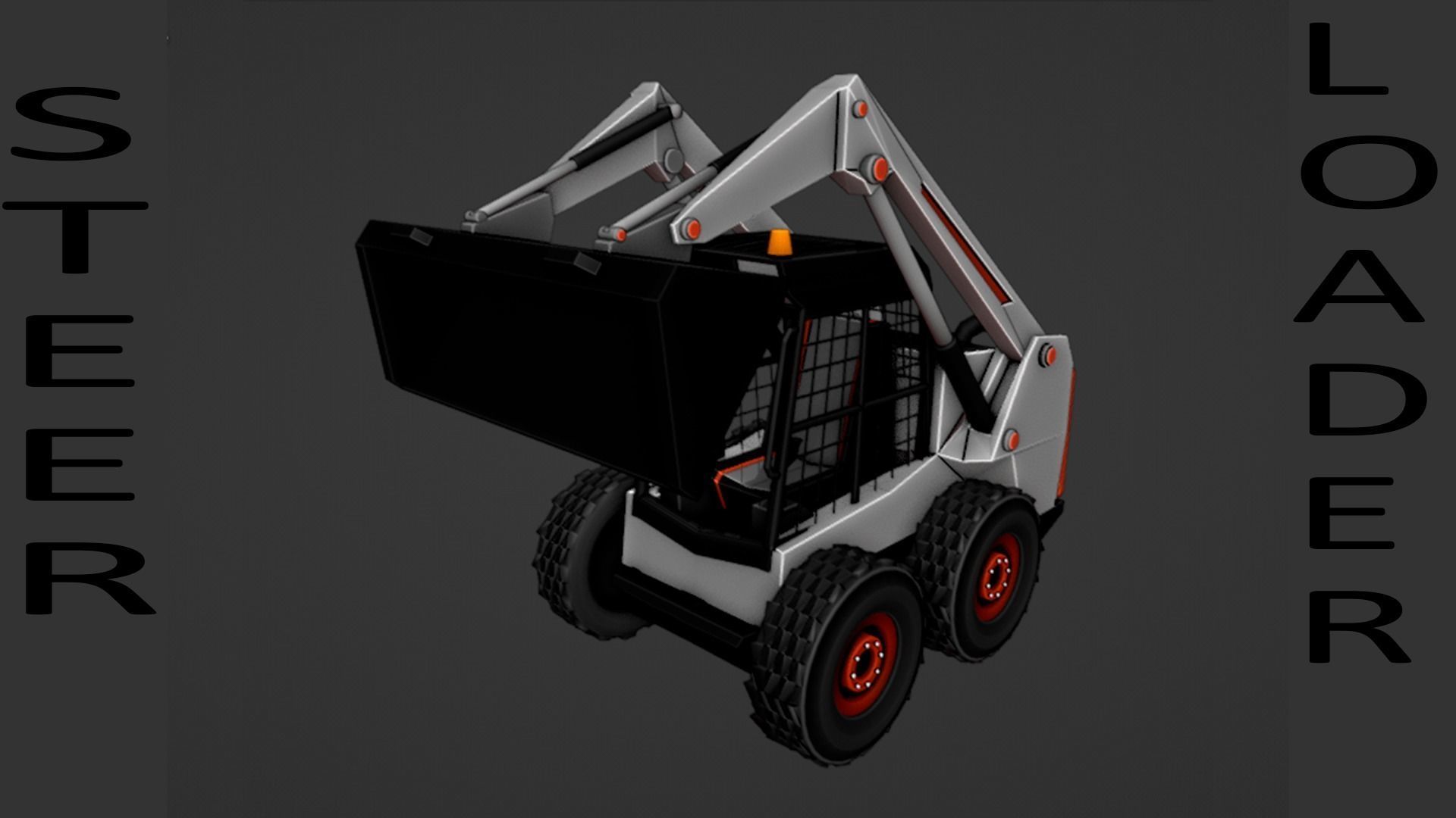 3D model skid steer loader lowpoly VR / AR / low-poly | CGTrader