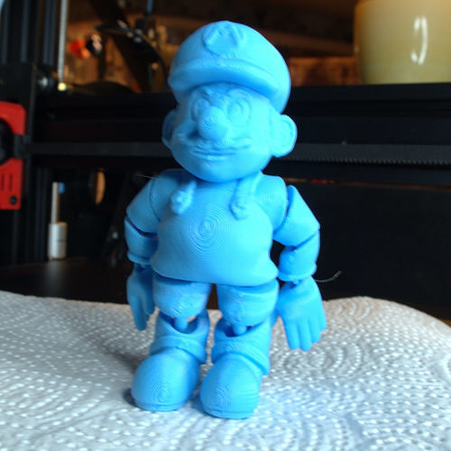 ARTICULATED MARIO 3D model 3D printable | CGTrader